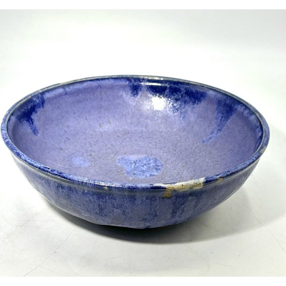 Studio | Dining | Studio Art Pottery Blue Stoneware Bowl 8 Serving ...